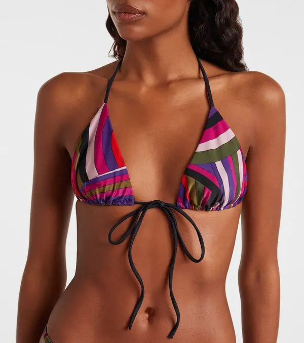 Emilio Pucci Iride Bikini Top