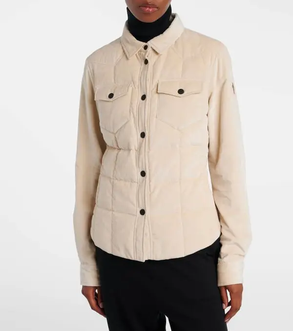 Moncler Nangy Cotton-blend Down Overshirt