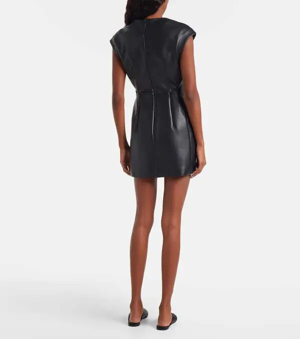 Sportmax Terfrite Leather Minidress