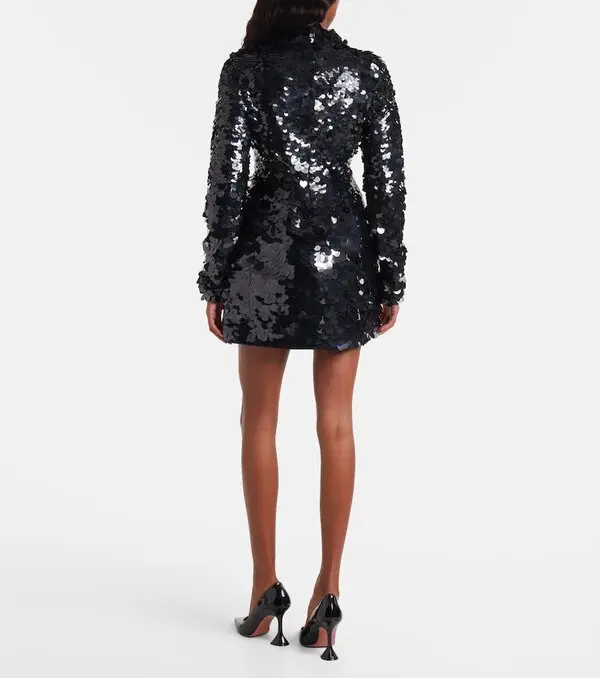 Sportmax Terfrite Sequined Jersey Minidress