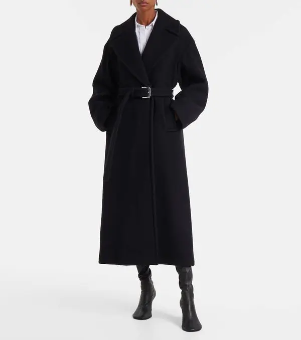 Sportmax Virgin Wool Wrap Coat