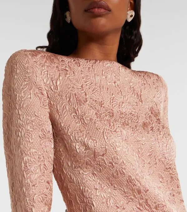 Valentino Garavani Wool And Silk-blend Matelassé Minidress