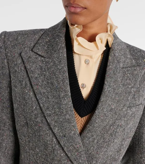 Valentino Garavani Double-breasted Wool-blend Blazer