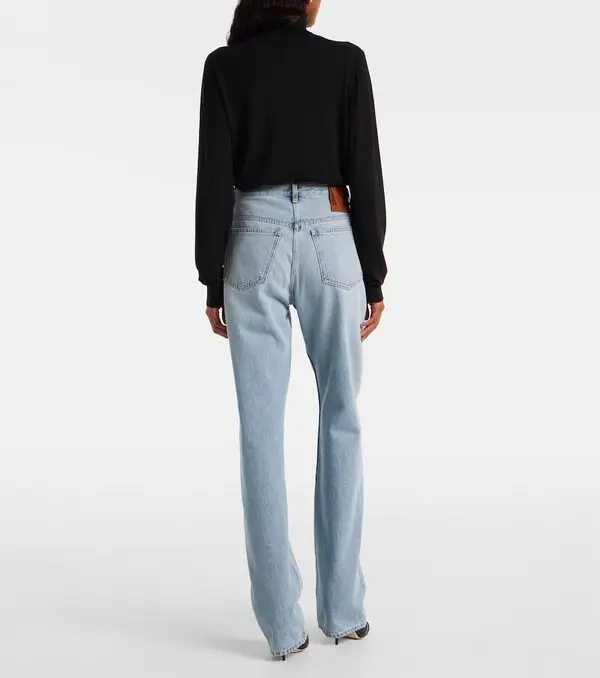 Valentino Garavani Mid-rise Wide-leg Jeans
