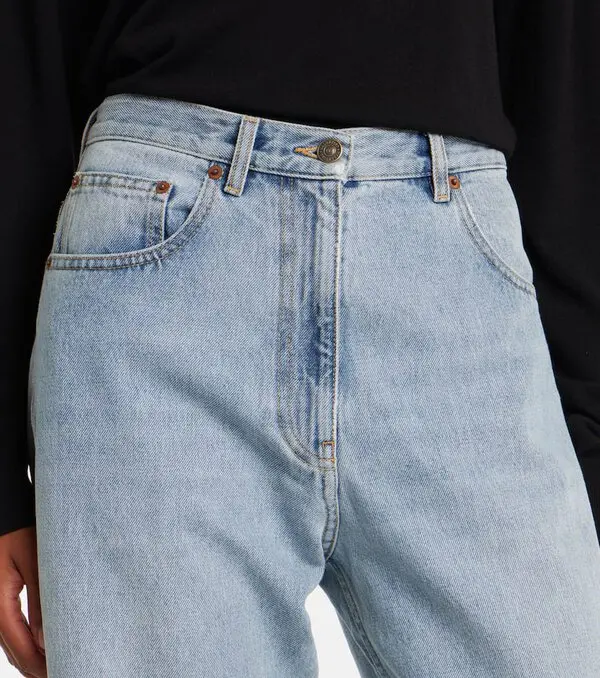 Valentino Garavani Mid-rise Wide-leg Jeans