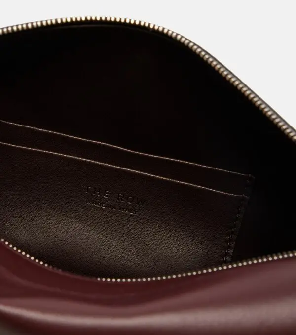 THE ROW Leather Clutch - Burgundy