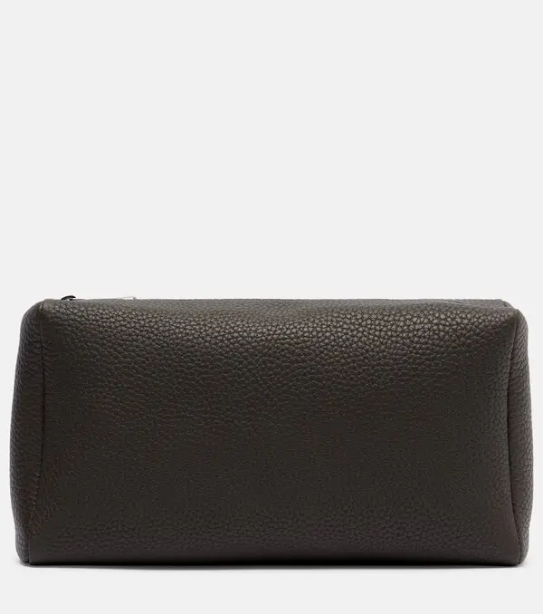 THE ROW Leather Clutch - Grey