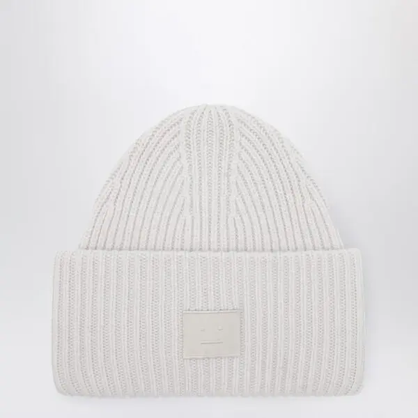Acne Studios Logo Beanie - Grey