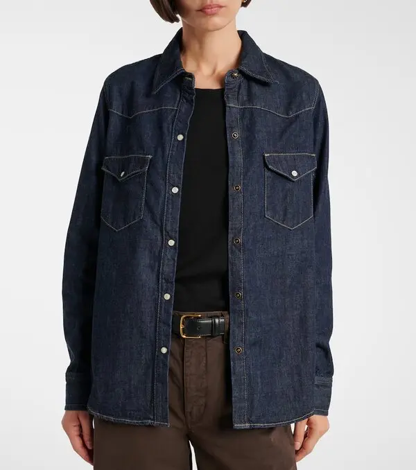 NILI LOTAN Travis Denim Shirt