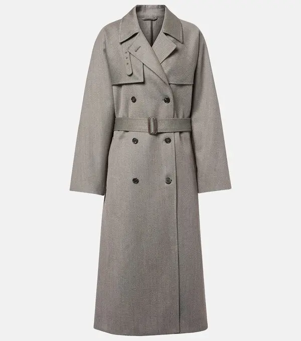 THE ROW Virgin Wool Gabardine Trench Coat