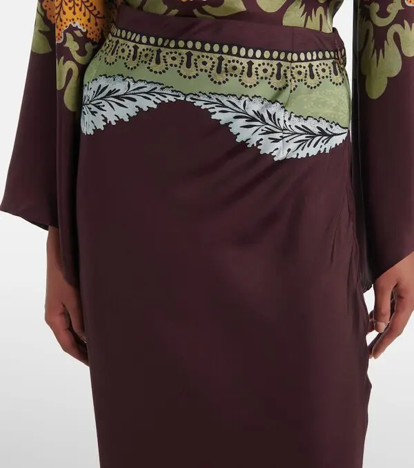 La DoubleJ Sleek Placee Maxi Skirt - Multicoloured