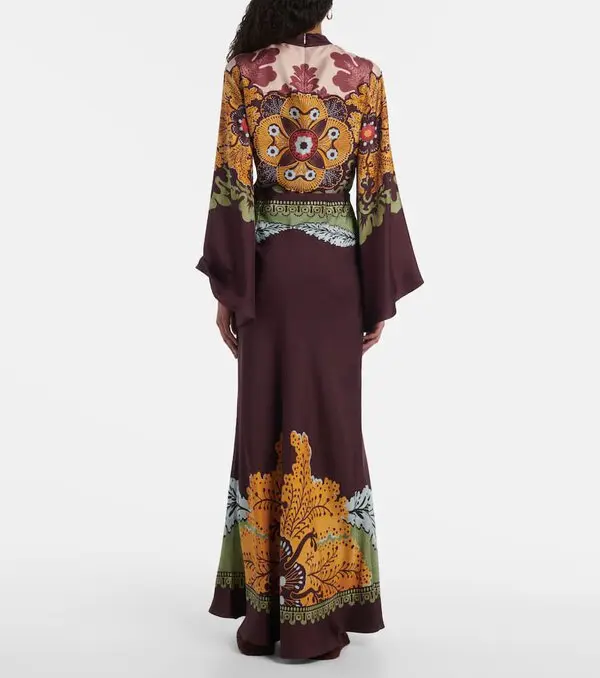 La DoubleJ Sleek Placee Maxi Skirt - Multicoloured