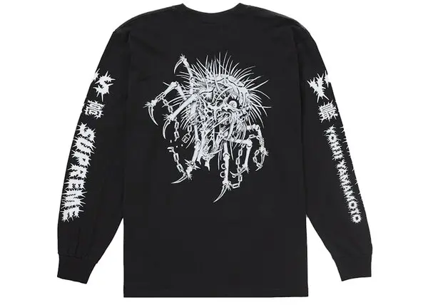 Supreme Y's Yohji Yamamoto Long Sleeve Tee Shirt - Black