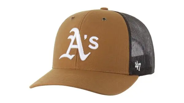 '47 X Carhartt Mlb Athletics Baseball Trucker Cap - Brown