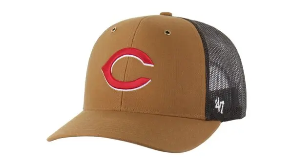 '47 X Carhartt Mlb Cincinnati Reds Trucker Cap - Brown