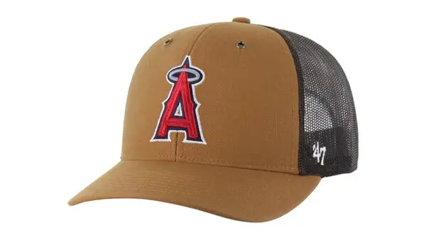 '47 X Carhartt Mlb Los Angeles Angels Trucker Cap - Brown