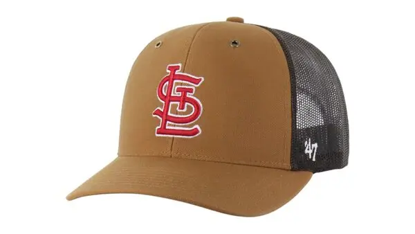 '47 X Carhartt Mlb St. Louis Cardinals Trucker Cap - Brown