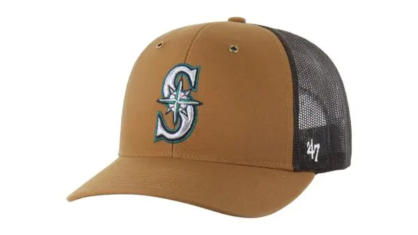 '47 X Carhartt Mlb Seattle Mariners Trucker Cap - Brown