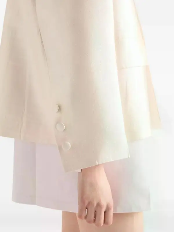 Prada Single-breasted Flap-pocket Jacket - Neutrals