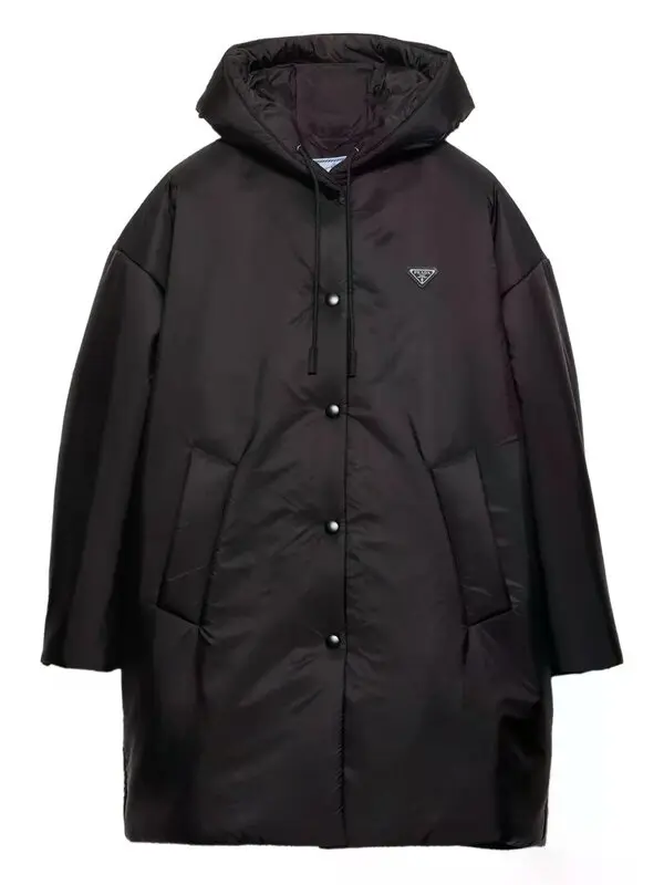 Prada Hooded Snap-fit Fastening Coat
