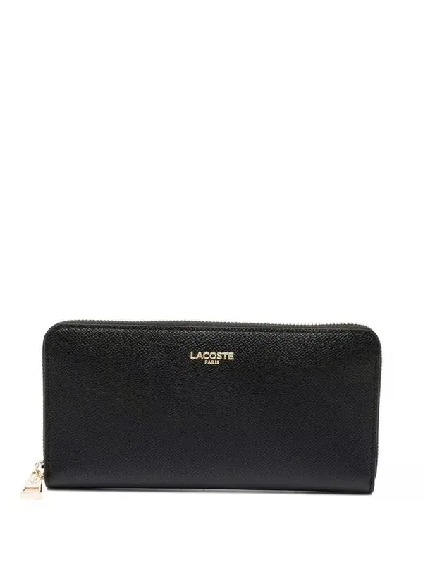 Lacoste Logo-print Leather Wallet - Black