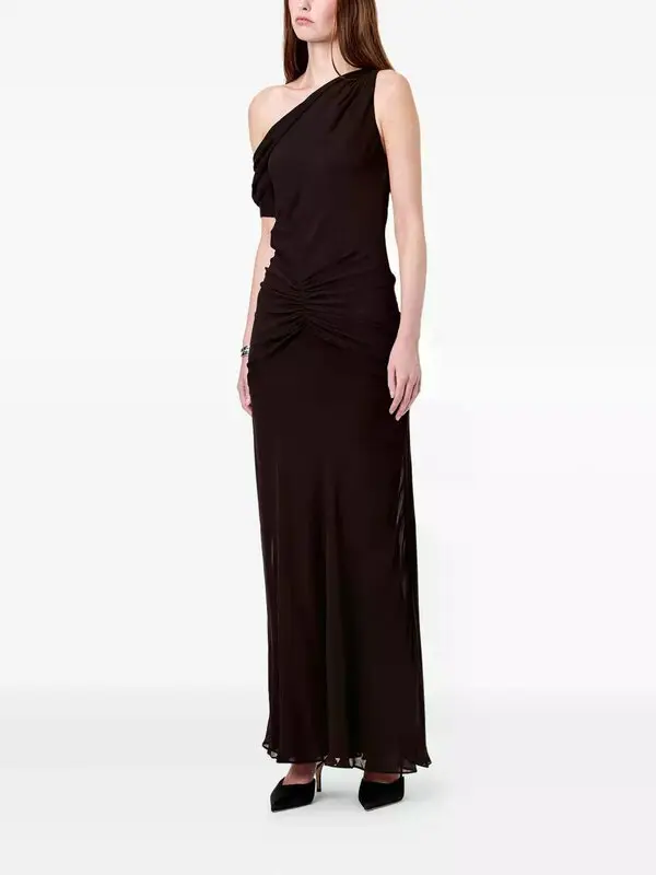 NICHOLAS Elza One-shoulder Maxi Dress - Brown