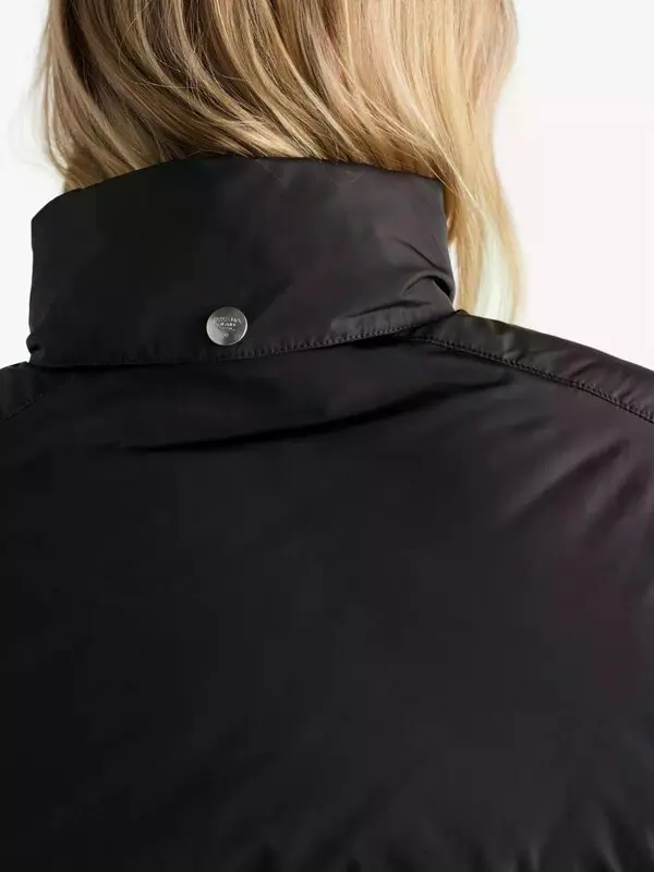 Prada Cropped Down Jacket With Ring Collar
