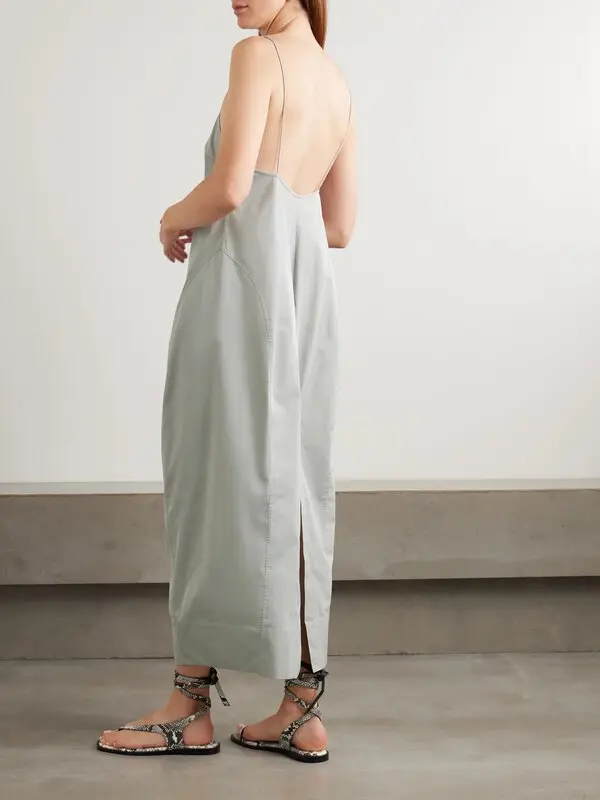 ST. AGNI Recycled-taffeta Midi Dress