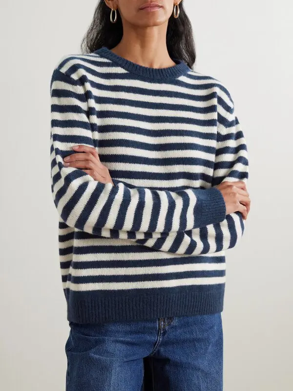 Suzie Kondi Kismet Striped Cashmere Sweater