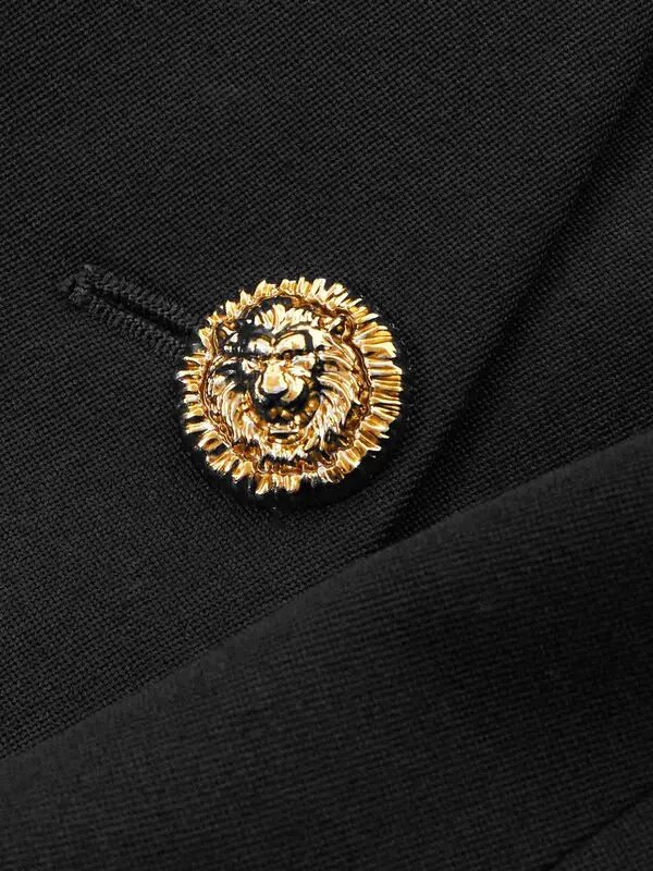 Balmain Grain De Poudre Wool Jacket