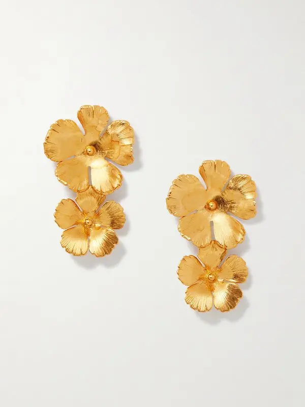 JENNIFER BEHR Collette -plated Earrings - Gold