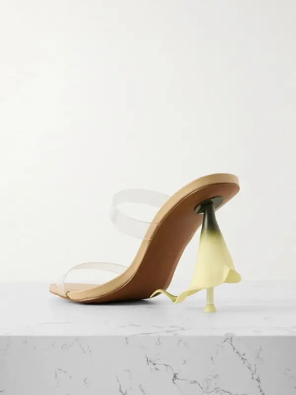 Cult Gaia Calisto Pvc Sandals - Neutrals