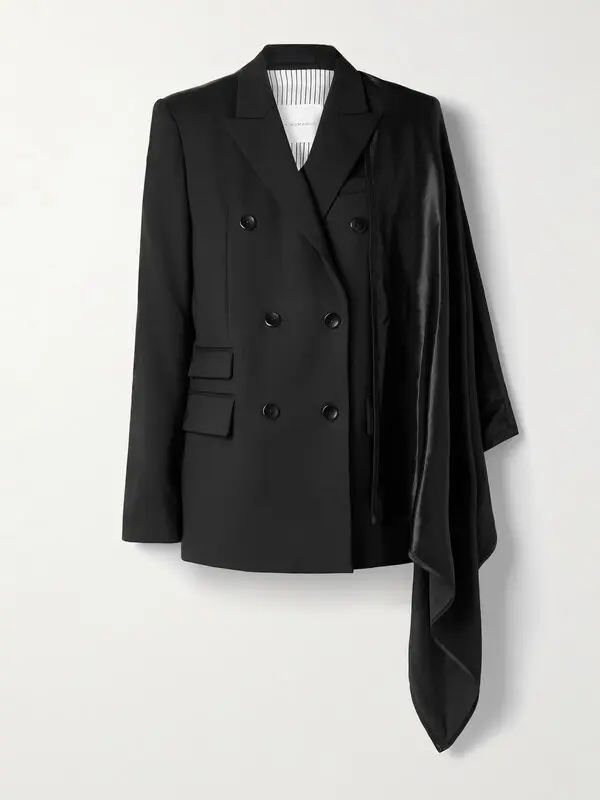 Maria Mcmanus Convertible Double-breasted Blazer - Black