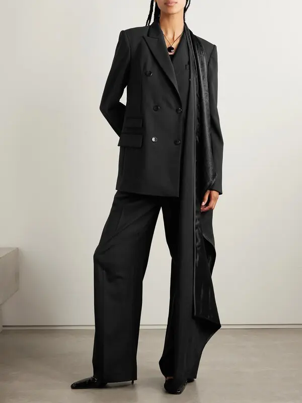 Maria Mcmanus Convertible Double-breasted Blazer - Black