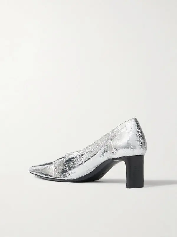 Khaite Cecilia Metallic Leather Pumps