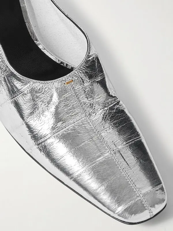 Khaite Cecilia Metallic Leather Pumps