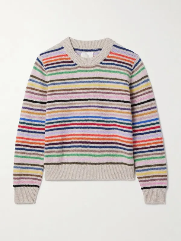 Suzie Kondi Kismet Striped Cashmere Sweater - Multi