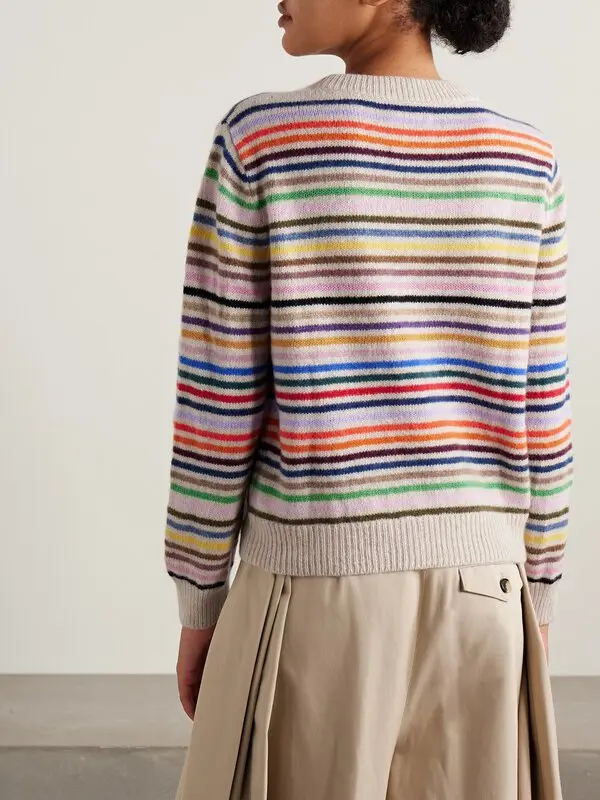 Suzie Kondi Kismet Striped Cashmere Sweater