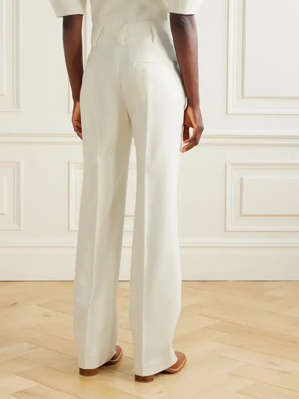 Gabriela Hearst Cecilia Wool Straight-leg Trousers - Neutrals