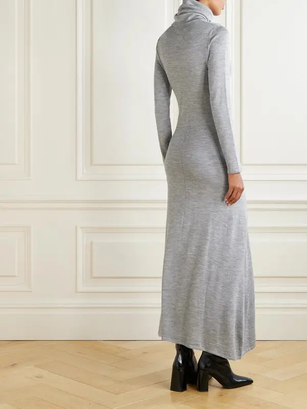 knee length dresses for ladies Chi Chi Cami Wrap style Satin Midi Dress in Grey, Size 14 main image 0