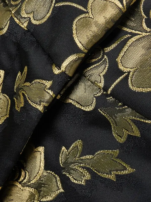 DESTREE Beatrice Floral-brocade Wide-leg Pants