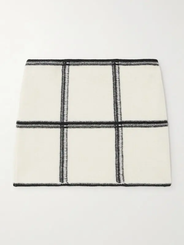 Missoni Checked Wool Mini Skirt - Neutrals