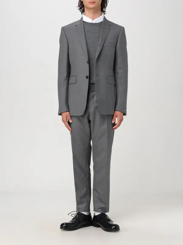 Thom Browne 4-bar Stripes Wool Pullover - Grey
