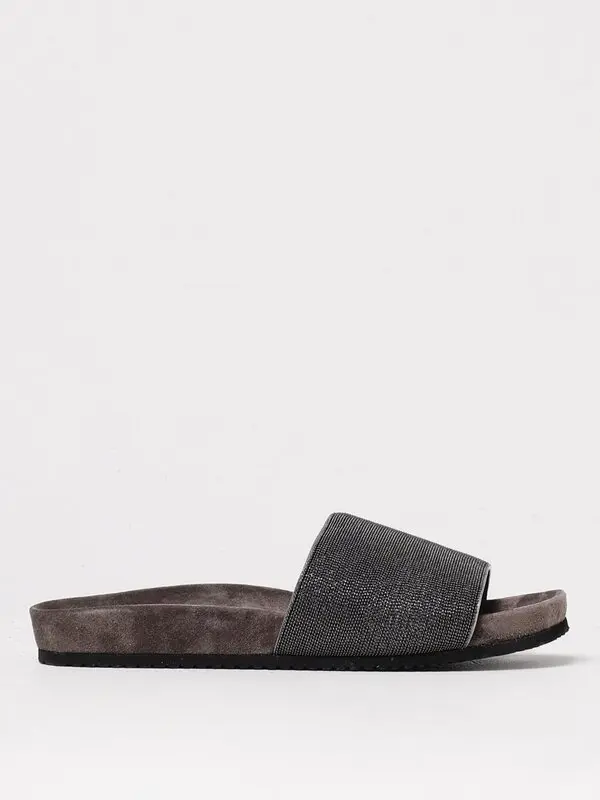 Brunello Cucinelli Embellished Flat Sandals