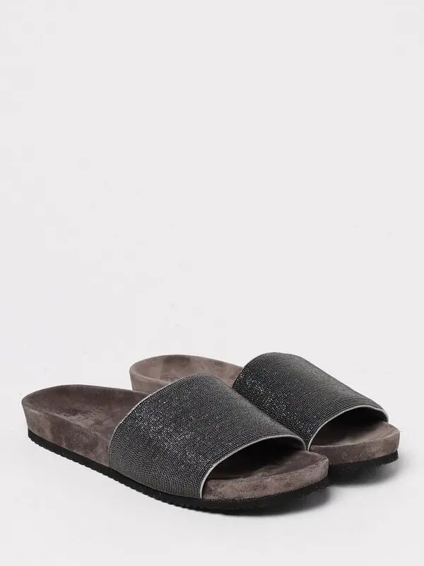 Brunello Cucinelli Embellished Flat Sandals