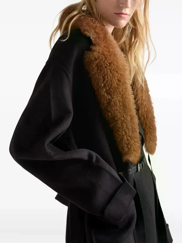 Prada Shawl-lapels Belted Coat