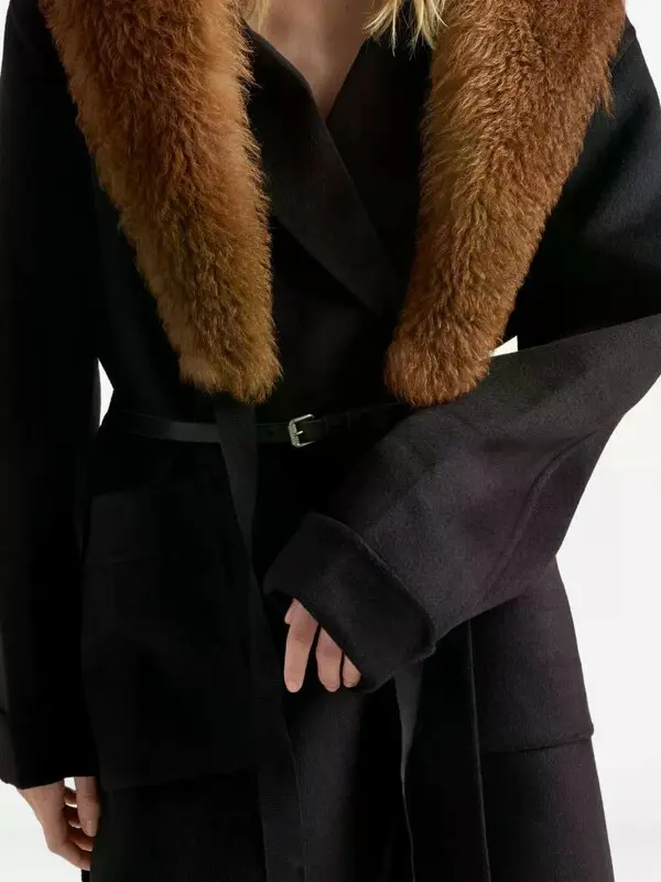 Prada Shawl-lapels Belted Coat