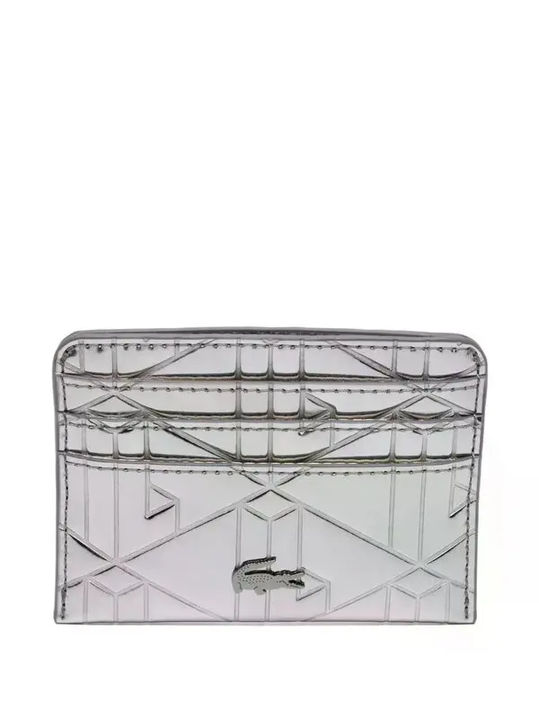 Lacoste Monogram Cardholder - Metallic