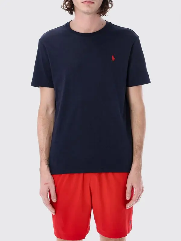 Polo Ralph Lauren Cotton T-shirt With Logo - Navy