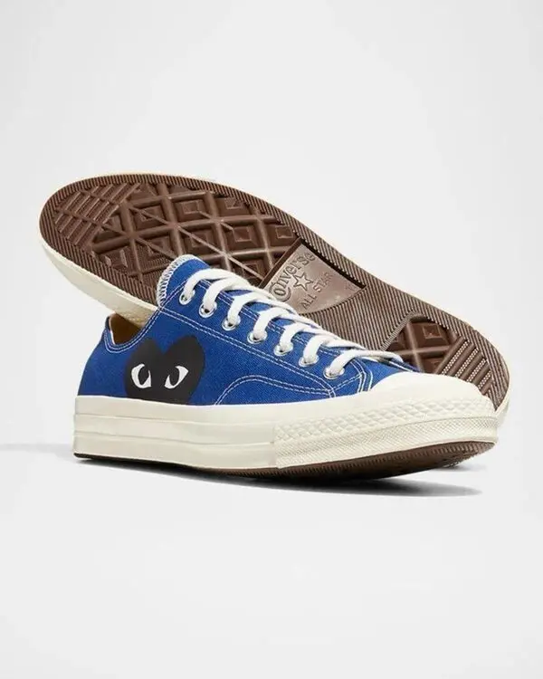 Comme Des Garçons X Converse Chuck Taylor Low-top Sneakers - Blue
